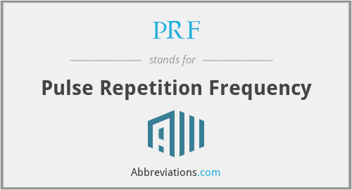 What does PRF stand for?