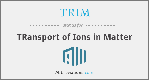 What does TRIM stand for?