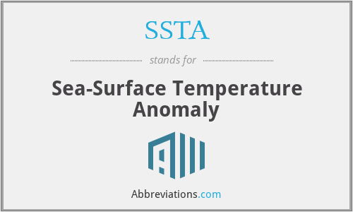 What does SSTA stand for?