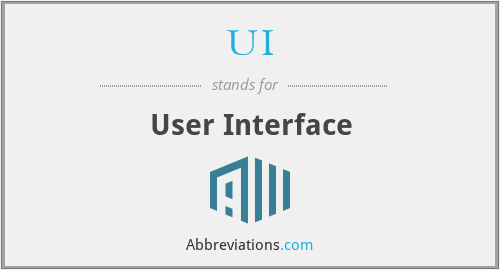What does UI stand for?