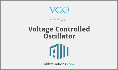 What does VCO stand for?