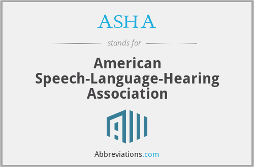 What does ASHA stand for?