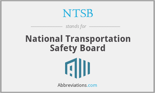 What does NTSB stand for?