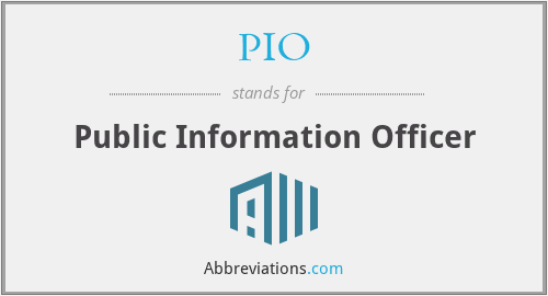 What does PIO stand for?