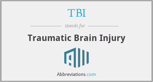 What does TBI stand for?