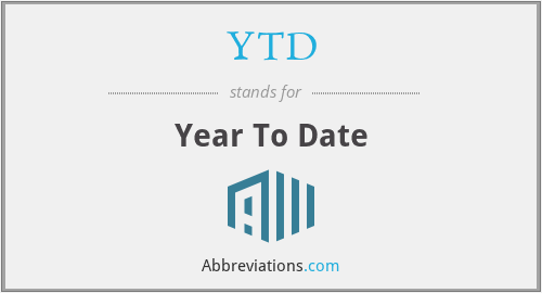 What does YTD stand for?