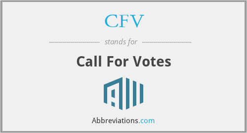 What does CFV stand for?