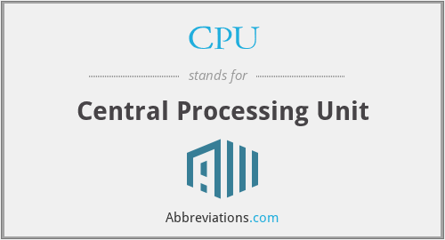 What does CPU stand for?