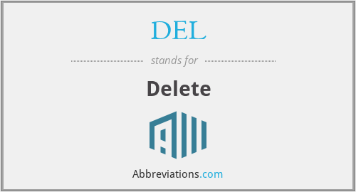 What does DEL stand for?