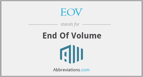 What does EOV stand for?