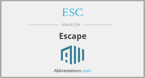 What does ESC stand for?