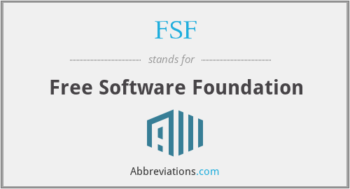 What does FSF stand for?