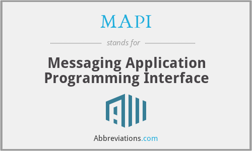 MAPI - Messaging Application Programming Interface