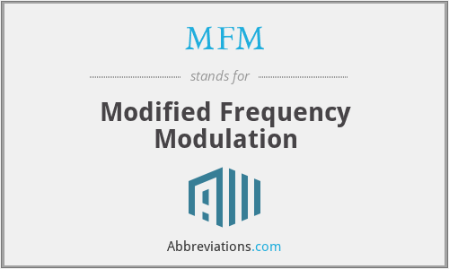 MFM - Modified Frequency Modulation