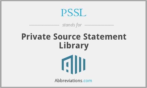What does PSSL stand for?