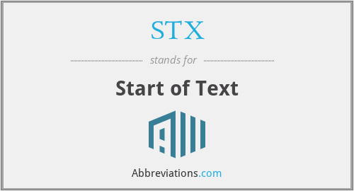 What does STX stand for?
