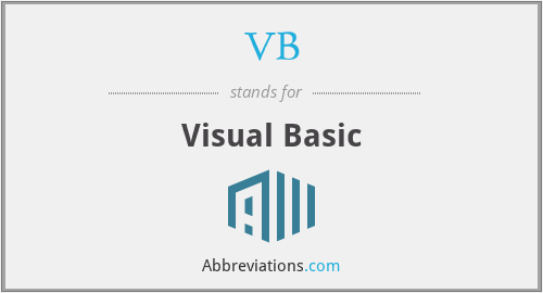 What does VB stand for?