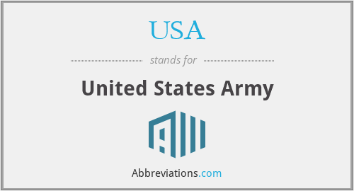 What is the abbreviation for United States Army?
