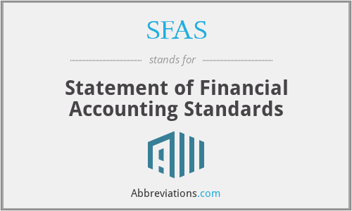 What does SFAS stand for?