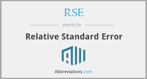 What does RSE stand for?