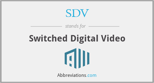 What does SDV stand for?