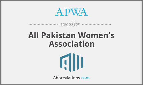 What does APWA stand for?