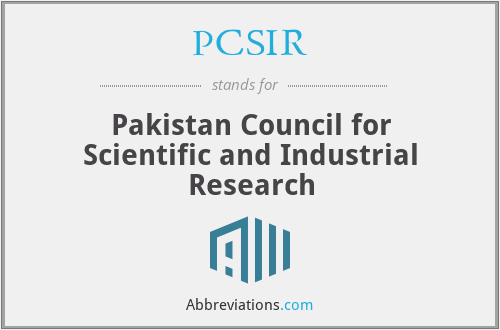 What does PCSIR stand for?