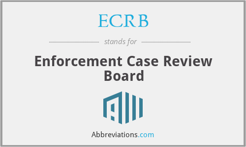 What does ECRB stand for?