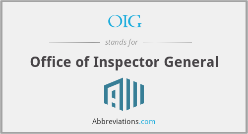 What does OIG stand for?