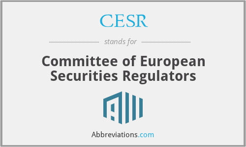 What does CESR stand for?