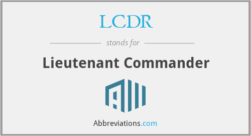 What is the abbreviation for lieutenant commander?