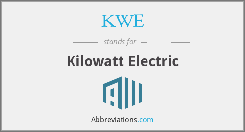 What does KWE stand for?