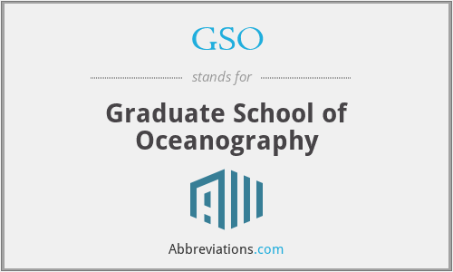 What does GSO stand for?