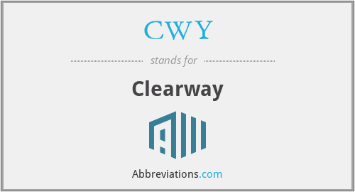What does CWY stand for?