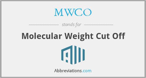 What does MWCO stand for?