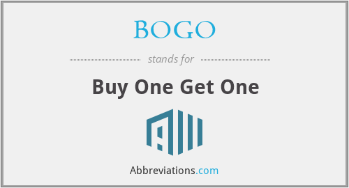 What does BOGO stand for?