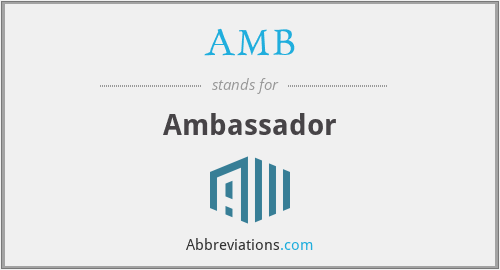 What is the abbreviation for ambassador?