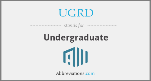What does UGRD stand for?
