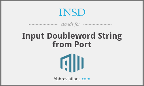 What does INSD stand for?