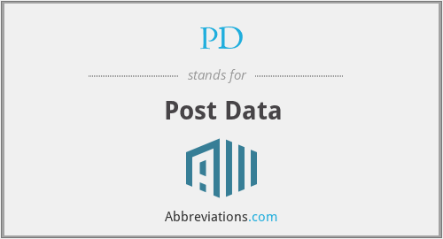 What is the abbreviation for post data?
