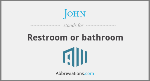 What is the abbreviation for restroom or bathroom?