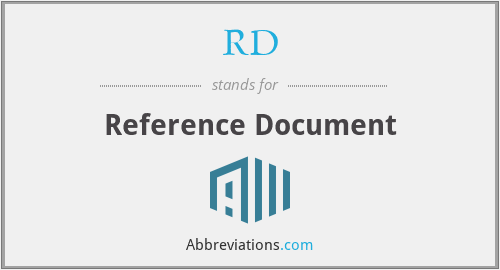 RD - Reference Document