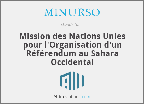 What does MINURSO stand for?