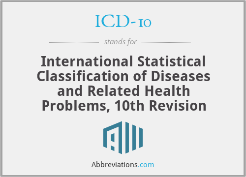 What does ICD-10 stand for?