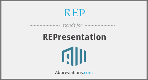 What is the abbreviation for representation?