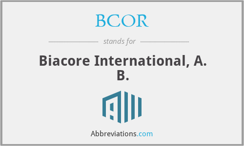 What does BCOR stand for?