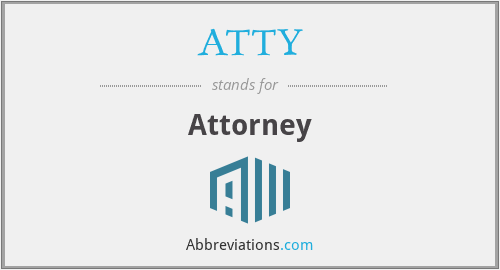 What is the abbreviation for attorney?