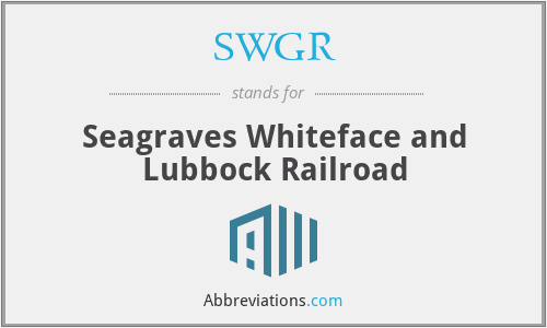 What does SWGR stand for?