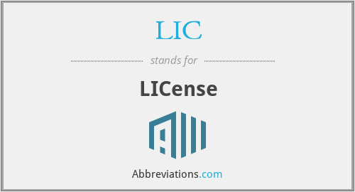What is the abbreviation for license?