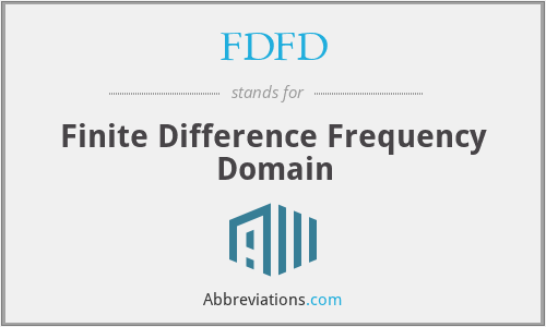 What does FDFD stand for?
